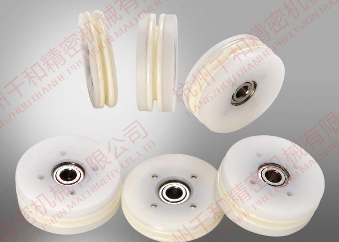 Ivory White Combined Wheel Ceramic Wire Guide Pulley For Coil Winding ...