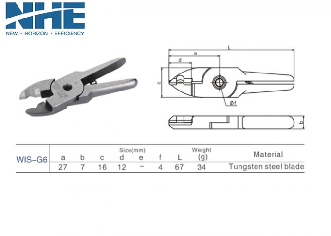 Hard Alloy Forged Air Nipper Blades With Tungsten Steel Copper Wire