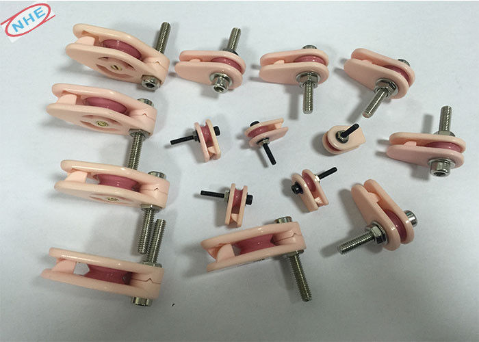 Caged ceramic pulley wire jump preventer QH005 ceramic roller guide