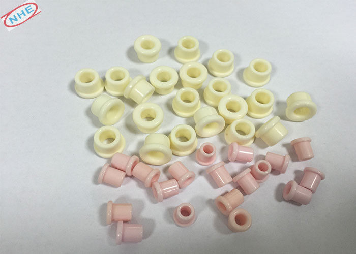 Pink White Alumina Ceramic Wire Guide Pulley Ra 0.2 For Coil Winder