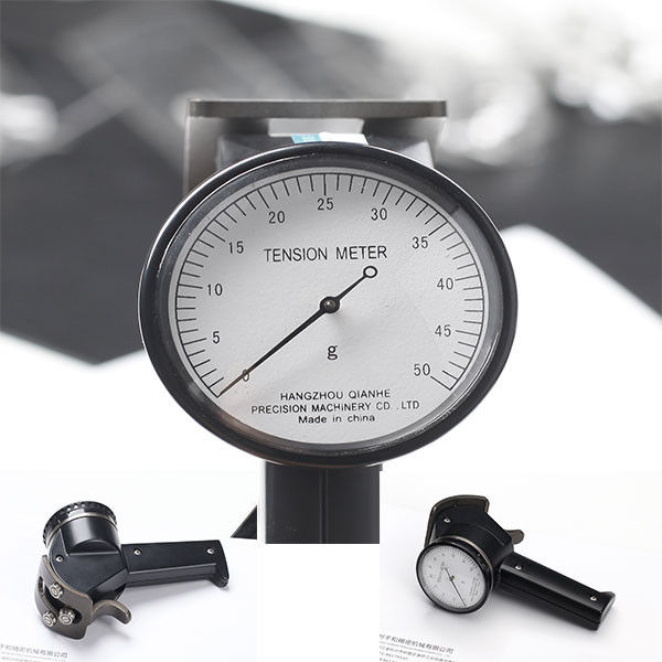 Black Hand-held Mechanical Tension Meter For Fiber Wire / Yarns