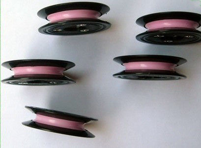 Black HRA 88 Coil Winder Wire Guide Pulley Wheels With Bearings