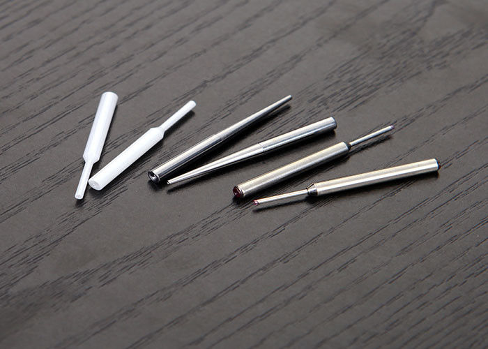 Ceramic / Tungsten Carbide Coil Winding Nozzle , White Wire Guide Tube