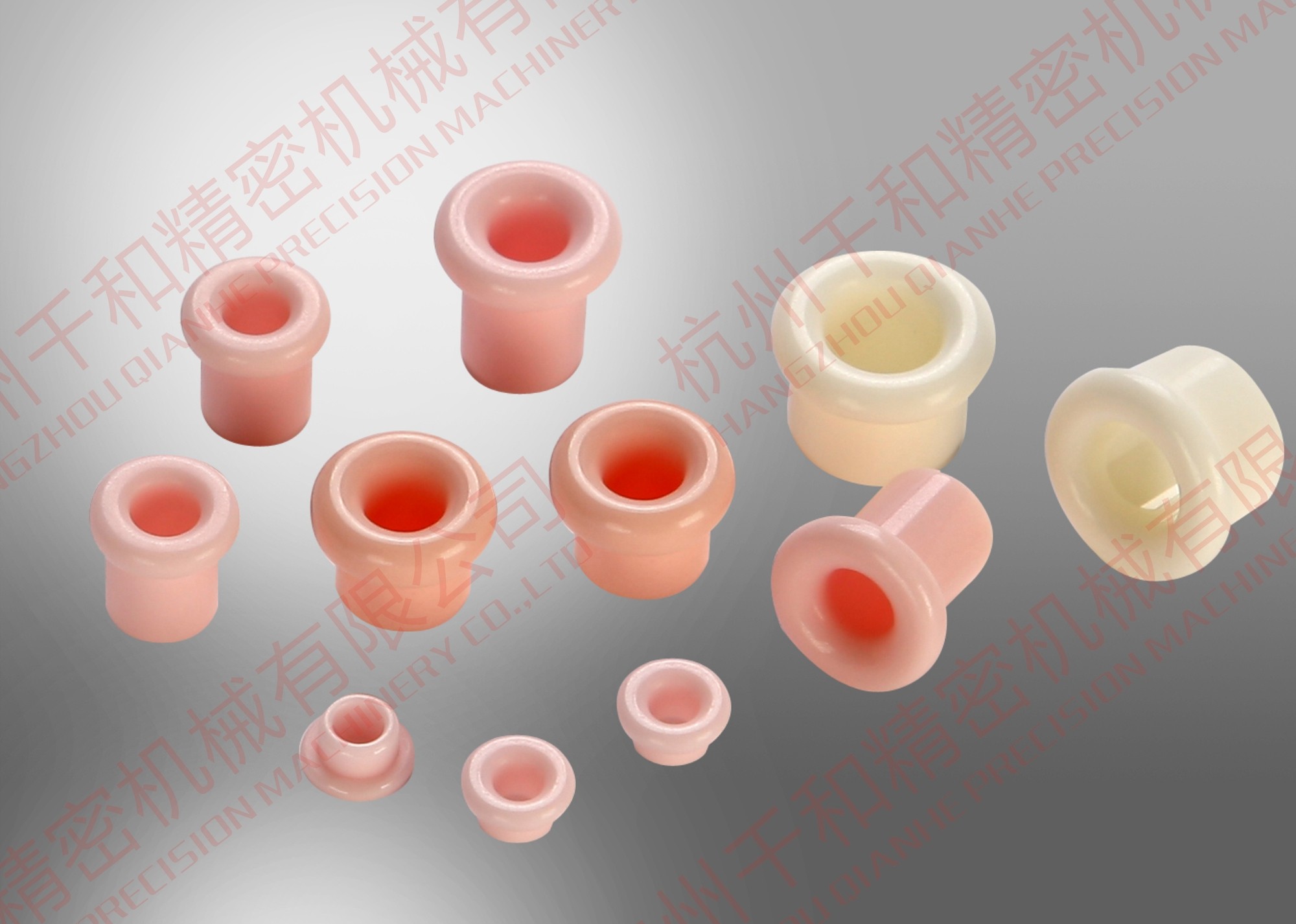 Pink HRA88 Ceramic Wire Guide Pulley , Coil Winding Machine Ceramic Eyelets